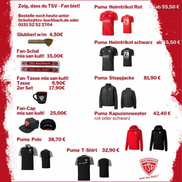 Fanshop – TSV Buchbach | Rot-Weisse